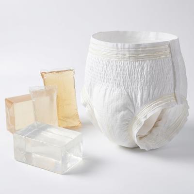 China Hot Melt Pressure Sensitive Adhesive for Pull-Up Pants Manufacturing Assembly for sale