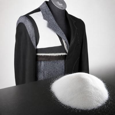 China JCC PES Hot Melt Adhesive Powder 120-160C Fusible Interlining For Polyester Fabric for sale