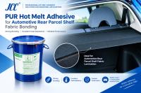 China PUR Hot Melt Adhesive for Automotive Rear Parcel Shelf Fabric Bonding for sale