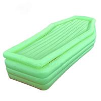 China Customized PVC Inflatable Coffin Swimming Pool Float 180cm Long 0.25mm Thickness for sale