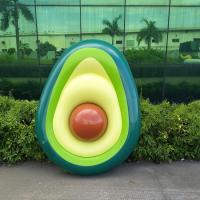 China Inflatable Green Avocado Pool Float 160x125cm PVC Water Buoy Toy for Pool Fun for sale