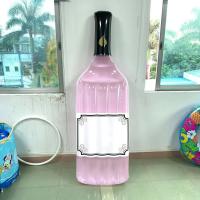 China Custom Giant Inflatable Bottle Pool Float 0.25mm PVC 3 Year Warranty for sale