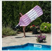 China Custom Giant Inflatable Bottle Pool Float 0.25mm PVC 3 Year Warranty for sale
