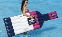 China Custom Giant Inflatable Bottle Pool Float 0.25mm PVC 3 Year Warranty for sale