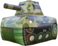 China Customized PVC Inflatable Battle Tank Toy for Kids Birthday Party 15kg for sale