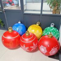 China LED Christmas Decoration Balloons 60cm PVC Outdoor Inflatable Custom Logo for sale