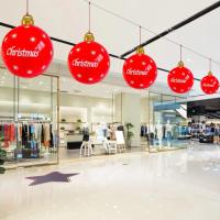 China LED Christmas Decoration Balloons 60cm PVC Outdoor Inflatable Custom Logo for sale