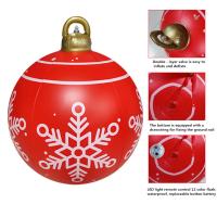 China LED Christmas Decoration Balloons 60cm PVC Outdoor Inflatable Custom Logo for sale