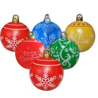 China LED Christmas Decoration Balloons 60cm PVC Outdoor Inflatable Custom Logo for sale