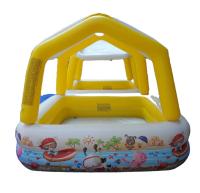 China Factory price PVC inflatable pool with canopy larger swimming pool float for sale