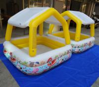 China Factory price PVC inflatable pool with canopy larger swimming pool float for sale