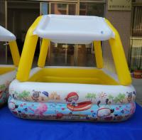 China Factory price PVC inflatable pool with canopy larger swimming pool float for sale