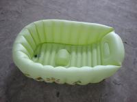 China Wholesale PVC Folding Bath Tub for Kids Inflatable Bathtub 75x52x28cm Custom Logo for sale