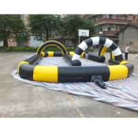 China Customized quality inflatable racing track  for bumper car race track kart race for sale