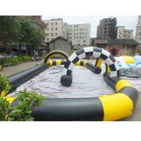 China Customized quality inflatable racing track  for bumper car race track kart race for sale