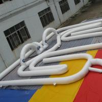 China Custom Inflatable Racing Track 13x13m for Bumper Car and Kart Race Events for sale