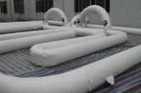 China Custom Inflatable Racing Track 13x13m for Bumper Car and Kart Race Events for sale
