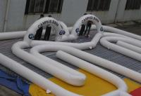 China Custom Inflatable Racing Track 13x13m for Bumper Car and Kart Race Events for sale