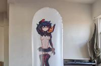 China Customized quality PVC inflatable anime inflatable pillow for sales for sale