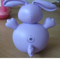 China Custom PVC Inflatable Rabbit Tumbler Toy 1.1m for Kids Party Promotion for sale