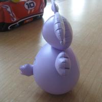 China Custom PVC Inflatable Rabbit Tumbler Toy 1.1m for Kids Party Promotion for sale