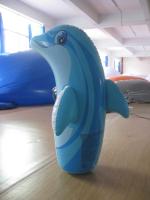 China Custom PVC Inflatable Rabbit Tumbler Toy 1.1m for Kids Party Promotion for sale