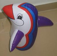China Custom PVC Inflatable Rabbit Tumbler Toy 1.1m for Kids Party Promotion for sale