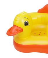China Pvc Yellow quacker Bath Learning Seat Inflatable kids Chair for sale