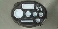 China Inflatable Spa Bar Hot Tub Floating Drinks and Food Holder Tray 70cm PVC for sale