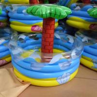 China Inflatable PVC Palm Tree Cooler Ice Bucket Drink Holder 36x27cm Custom Logo for sale