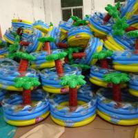 China Inflatable PVC Palm Tree Cooler Ice Bucket Drink Holder 36x27cm Custom Logo for sale
