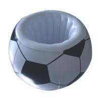 China Custom PVC Inflatable Football Cooler Beverages Ice Bucket 60cm 0.25mm for sale