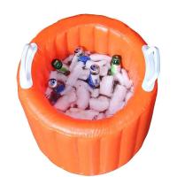 China Custom PVC Inflatable Small Ice Bucket Cooler 40x32cm for Promotional Events for sale