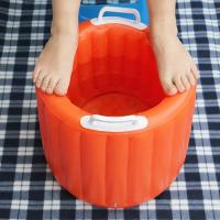 China Custom PVC Inflatable Small Ice Bucket Cooler 40x32cm for Promotional Events for sale