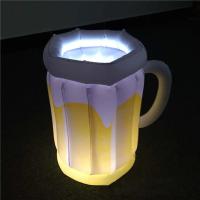 China Wholesale cheap PVC inflatable beer cup ice bucket with LED light for sale