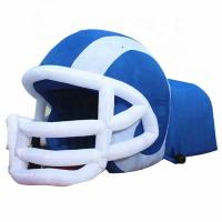 China Customized 210D Nylon Oxford Fabric Inflatable Helmet Tent 8x4x3m for Sport Games for sale