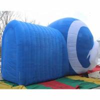 China Customized 210D Nylon Oxford Fabric Inflatable Helmet Tent 8x4x3m for Sport Games for sale