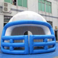 China Customized 210D Nylon Oxford Fabric Inflatable Helmet Tent 8x4x3m for Sport Games for sale