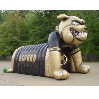China Customized PVC Tarpaulin Inflatable Mascot Helmet Tunnel Tent 7.6m for Events for sale
