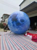 China Custom Large Inflatable Moon Ball With LED Lighting For Decoration for sale