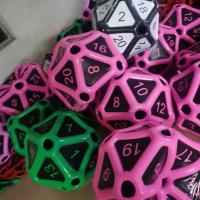 China Customized Quality Multicolor PVC Inflatable D20  Dice Game For Sales for sale