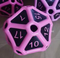 China Customized Quality Multicolor PVC Inflatable D20  Dice Game For Sales for sale
