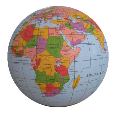 China Custom Giant Inflatable Earth Globe Balloon 2m Diameter for Advertising Promotion for sale