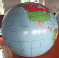 China Custom Giant Inflatable Earth Globe Balloon 2m Diameter for Advertising Promotion for sale