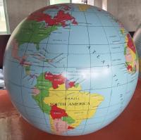 China Custom Giant Inflatable Earth Globe Balloon 2m Diameter for Advertising Promotion for sale