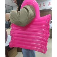 China Customized PVC Inflatable Tote Bag 38x38x10cm Reusable Shopping Satchel for Promotions for sale