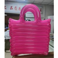 China Customized PVC Inflatable Tote Bag 38x38x10cm Reusable Shopping Satchel for Promotions for sale