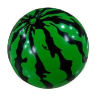 China Custom PVC Inflatable Watermelon Beach Ball 30cm Diameter for Party Promotion for sale