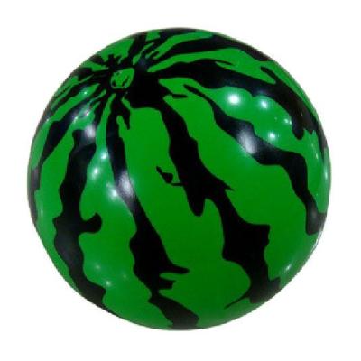 China Custom PVC Inflatable Watermelon Beach Ball 30cm Diameter for Party Promotion for sale