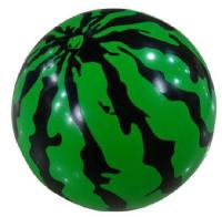China Custom PVC Inflatable Watermelon Beach Ball 30cm Diameter for Party Promotion for sale